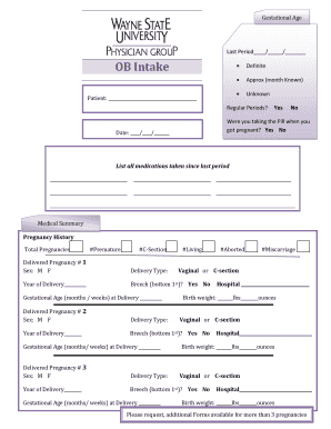 Fillable Online Patient Information. New Patient Intake Fax Email Print ...