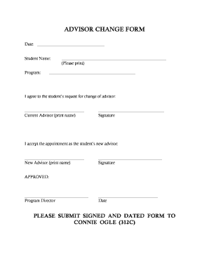 Fillable Online psychology utk ADVISOR CHANGE FORM - University of ...