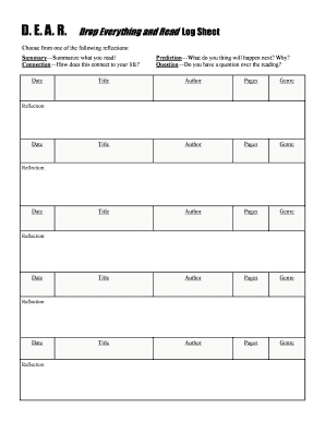 Fillable Online Drop Everything and Read Log Sheet Fax Email Print ...