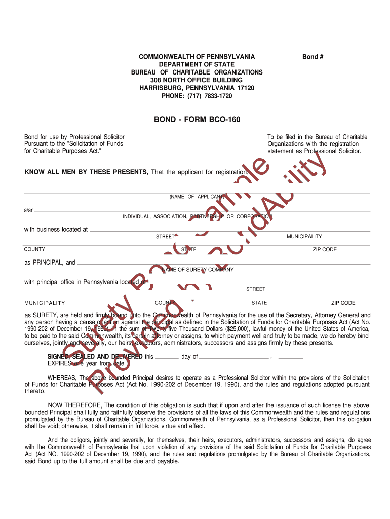 Fillable Online PACHARI Surety Bond. Surety Bond Preview - BondAbility ...