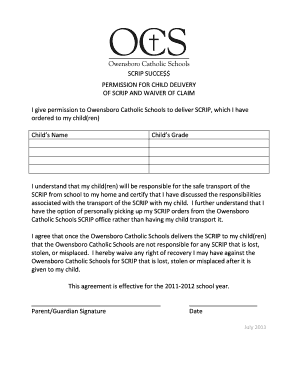 Fillable Online OCS SCRIP SUCCE$$ Fax Email Print - pdfFiller