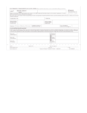 Fillable Online SYSTEMATIC TRANSFER PLAN STP FORM Please read the Fax Email Print - pdfFiller