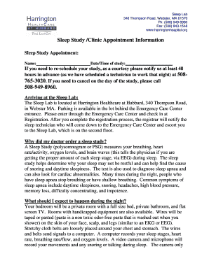 Fillable Online Sleep Lab Fax Email Print - pdfFiller