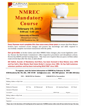 Fillable Online Mandatory Flyer 1.25.10 Fax Email Print - pdfFiller