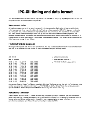 Fillable Online projects pmodwrc IPC-XII timing and data format Fax ...