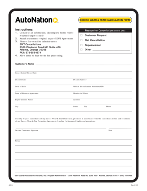 Fillable Online Instructions Complete all information Incomplete forms ...