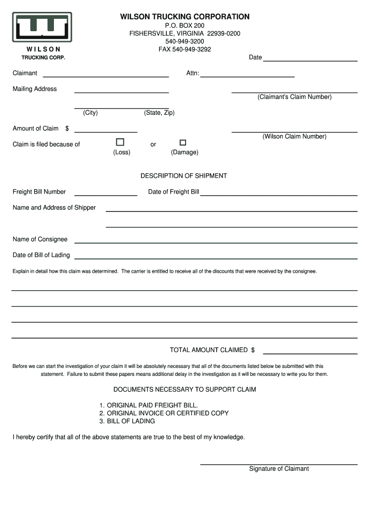 Fillable Online Claims Form - version 3 Fax Email Print - pdfFiller