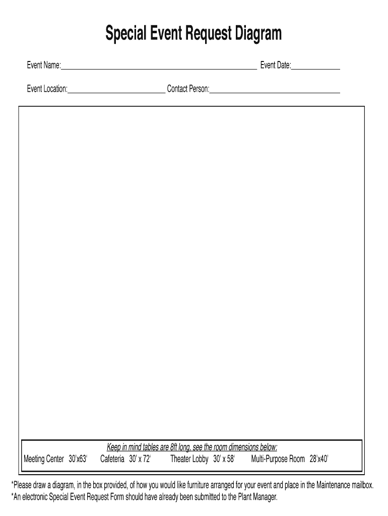 Fillable Online Special Event Request Diagram - Sycamore School Fax ...