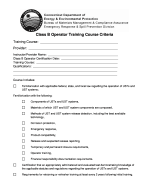 Fillable Online kids ct CT UST Class C Operator Training Course ...