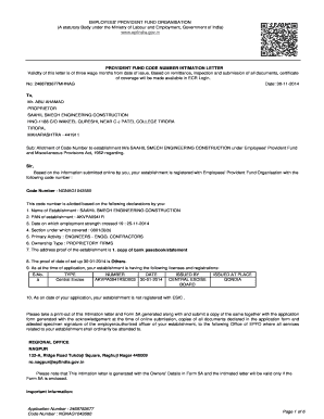 Fillable Online (A statutory Body under the Ministry of Labour and ...