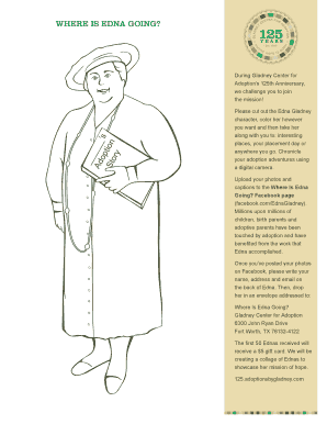 Fillable Online WHERE IS EDNA GOING - Gladney Center for Adoption Fax ...