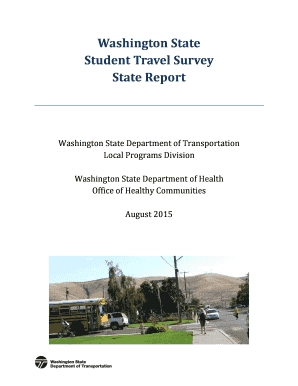Fillable Online wadot wa Washington State Student Travel Survey State ...