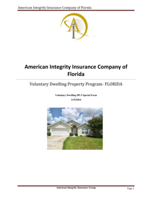 Fillable Online American Integrity Insurance Group Fax Email Print ...