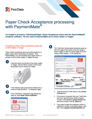 Fillable Online Pmpca Paper Check Acceptance processing with ...