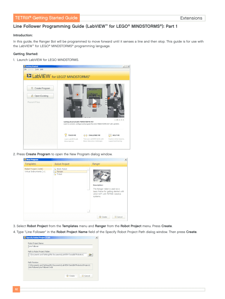 Fillable Online TETRIX Getting Started Guide Fax Email Print - pdfFiller
