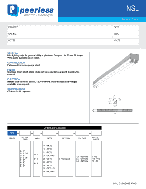 Fillable Online Surface Strips - Peerless Electric Fax Email Print ...