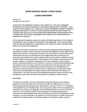 Fillable Online WORK SAMPLING ONLINE / OUNCE ONLINE Fax Email Print ...