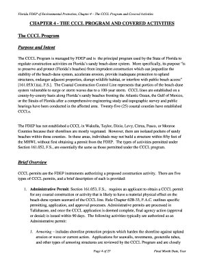 Fillable Online Florida FDEP of Environmental Protection, Chapter 4 The ...