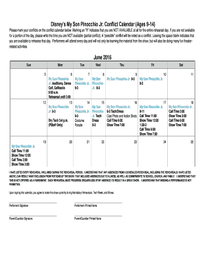 Fillable Online musicaltheatreofanthem Disneys My Son Pinocchio Jr ...