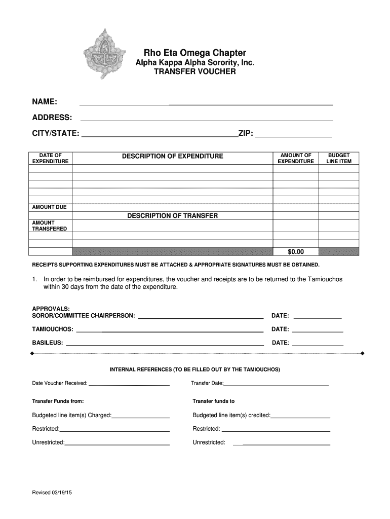 Transfer Voucher - Fill Online, Printable, Fillable, Blank | pdfFiller