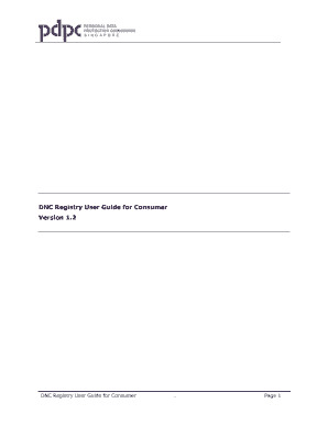 Fillable Online DNC Registry User Guide for Consumer Fax Email Print ...