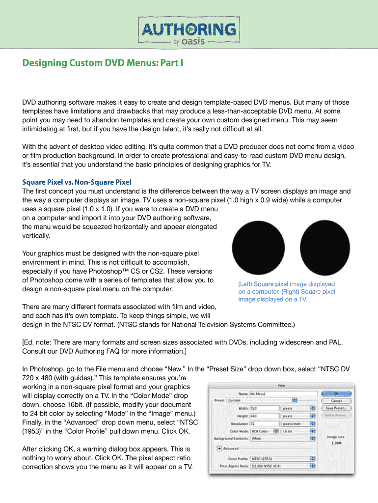Fillable Online DVD authoring software makes it easy to create and ...