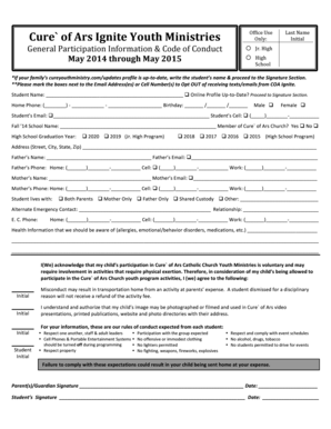 Fillable Online 2014-15 General Registration Form.docx Fax Email Print ...