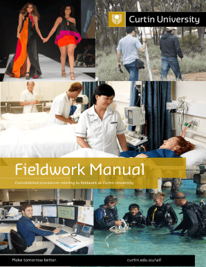 Fillable Online ctl curtin edu Fieldwork Manual - Curtin Learning and Teaching - Curtin ...