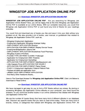 Fillable Online biketex WINGSTOP JOB bAPPLICATIONb ONLINE PDF - biketex ...