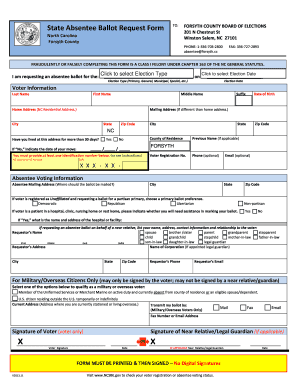 How To Fill Out Absentee Ballot Request Form - Fill Online, Printable ...