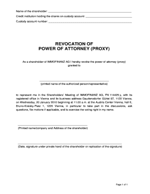 Fillable Online X-PROXY REVOCATION IF EN FINAL Fax Email Print - pdfFiller