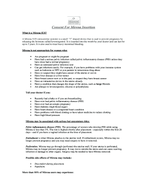 Fillable Online nobbergp Consent For Mirena Insertion - Nobber GP ...
