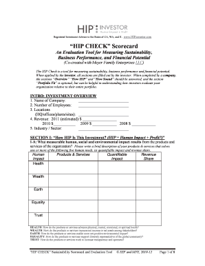Fillable Online HIP CHECK - HIP Investor Fax Email Print - pdfFiller