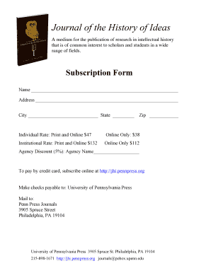 Fillable Online jhi pennpress Journal of the History of Ideas Fax Email ...