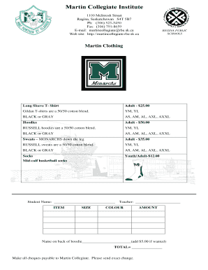 Fillable Online martincollegiate rbe sk Martin Collegiate Institute ...