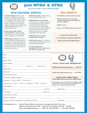Fillable Online Join NTOA amp ATOA - batoawebcomb Fax Email Print ...