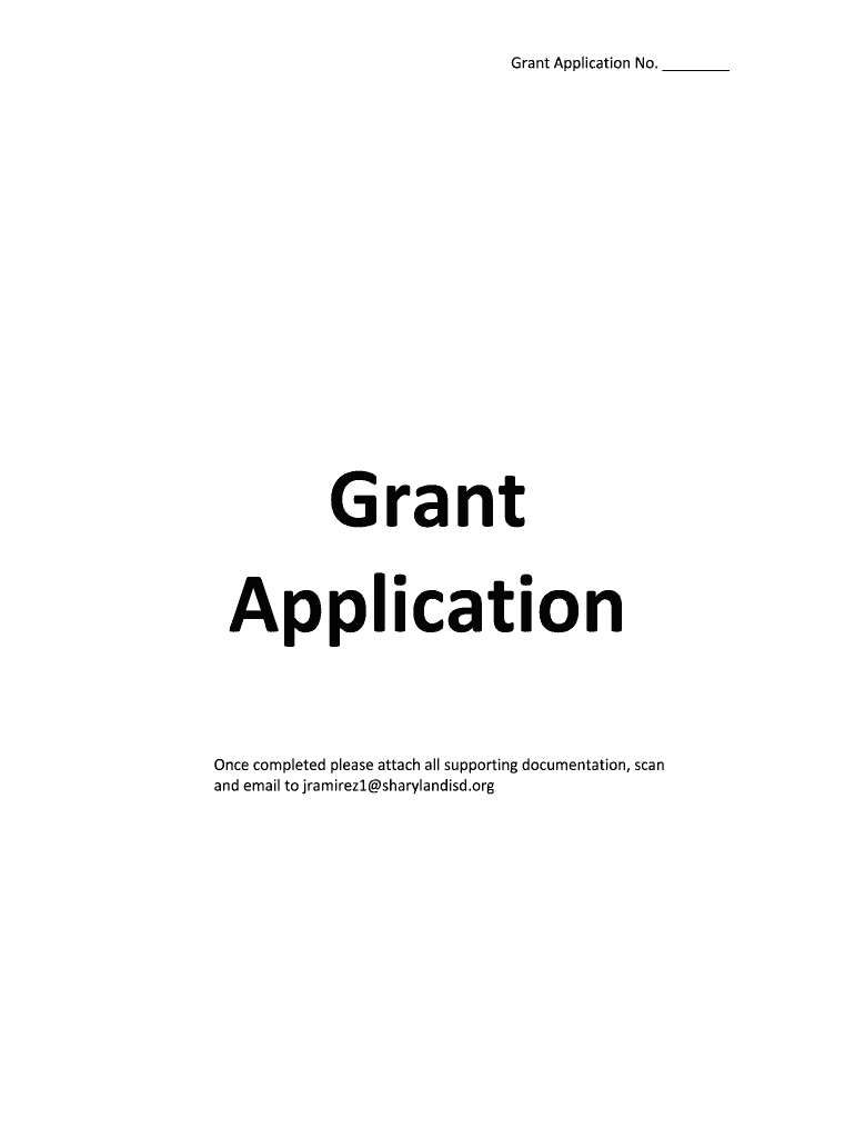 Fillable Online sharylandisd Grant Application - Sharyland ISD Fax ...