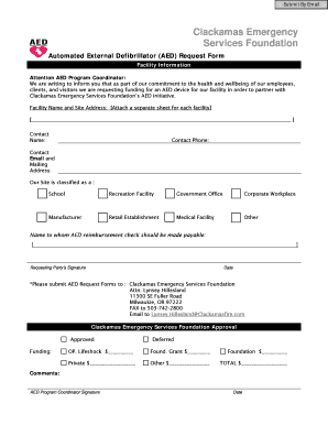 Fillable Online AED Request Formdoc Fax Email Print - pdfFiller