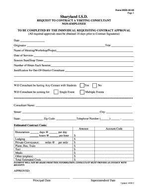 Fillable Online sharylandisd Form SISD0205 Fax Email Print - pdfFiller