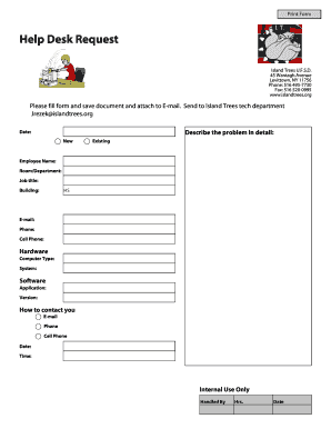 Fillable Online Help Desk Request - Island Trees School District v Pico ...