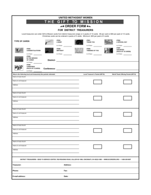 Fillable Online moumethodist FORM - GTM Card Orders - District ...