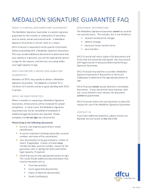 Fillable Online MEDALLION SIGNATURE GUARANTEE FAQ Fax Email Print ...