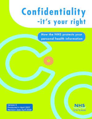 Fillable Online Confidentiality - NHS Lanarkshire Fax Email Print ...