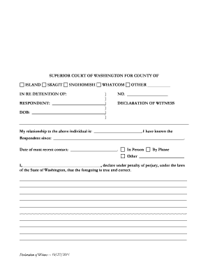 Fillable Online SUPERIOR COURT OF WASHINGTON FOR COUNTY OF ISLAND ...