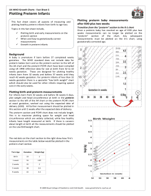 Fillable Online UK-WHO Growth Charts - Fact Sheet 5 Fax Email Print ...