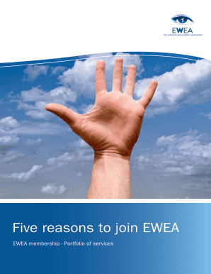 Fillable Online ewea Five reasons to join EWEA - ewea Fax Email Print ...