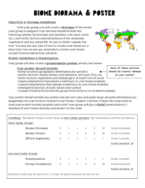 Fillable Online classroom nbisd Biome Diorama Project 14-15doc ...