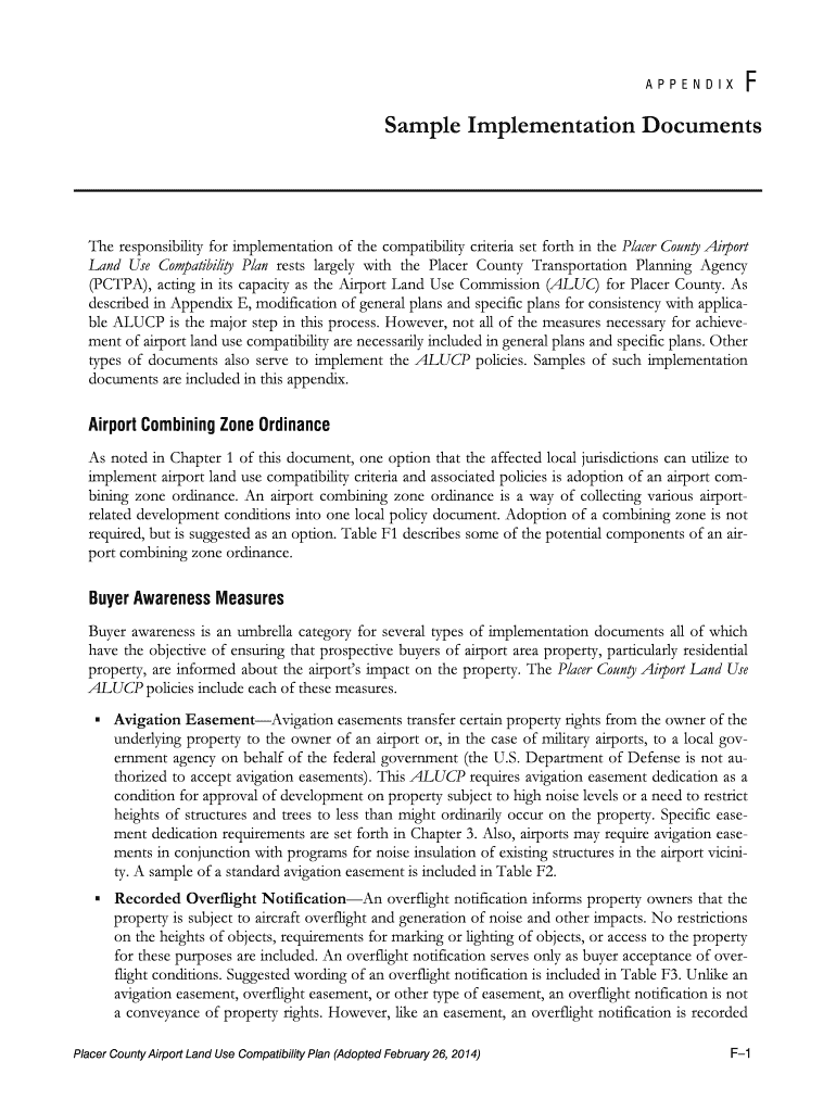 Fillable Online pctpa Sample Implementation Documents - PCTPA Fax Email ...