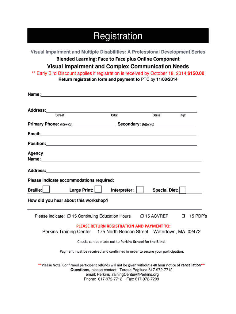 Fillable Online perkins Visual Impairment and Complex Communication ...