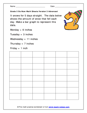 Fillable Online Making Bar Graphs 2nd Grade Math Practice Worksheet Fax ...